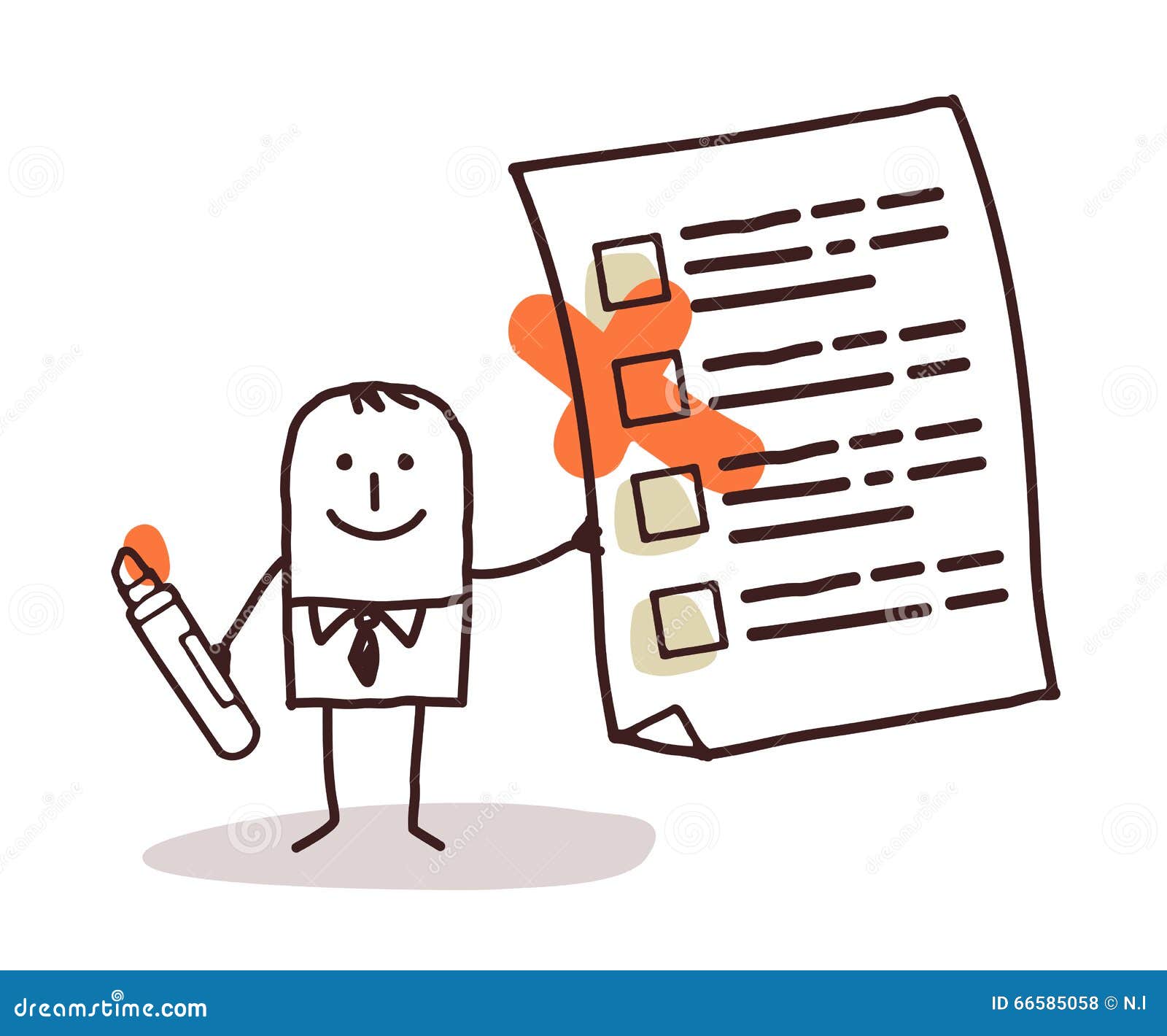 Checking List Vector Illustration | CartoonDealer.com #18443724