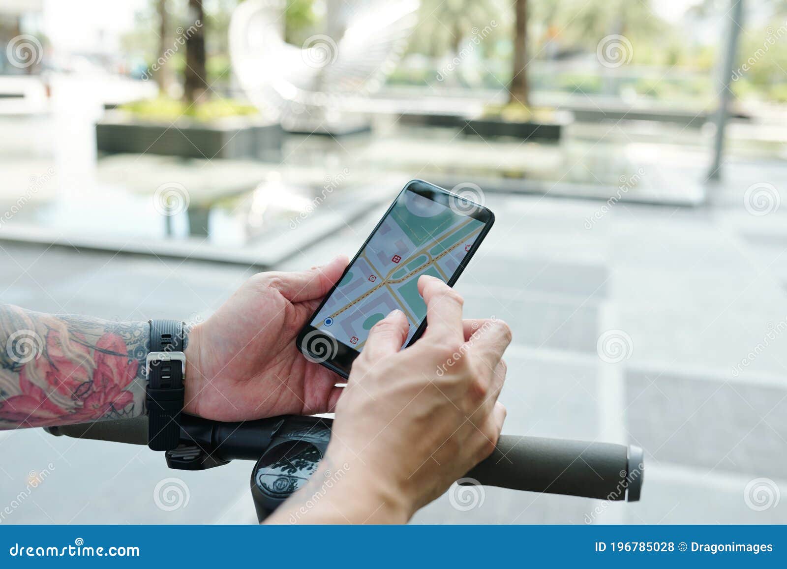 Man Checking Map on Smartphone Editorial Stock Photo - Image of women ...