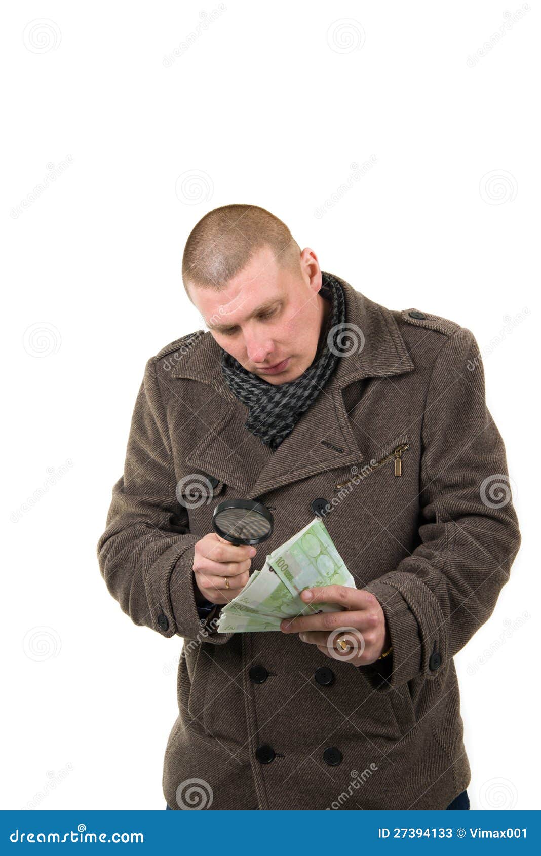 Man checking money stock image. Image of financial, diagram - 27394133