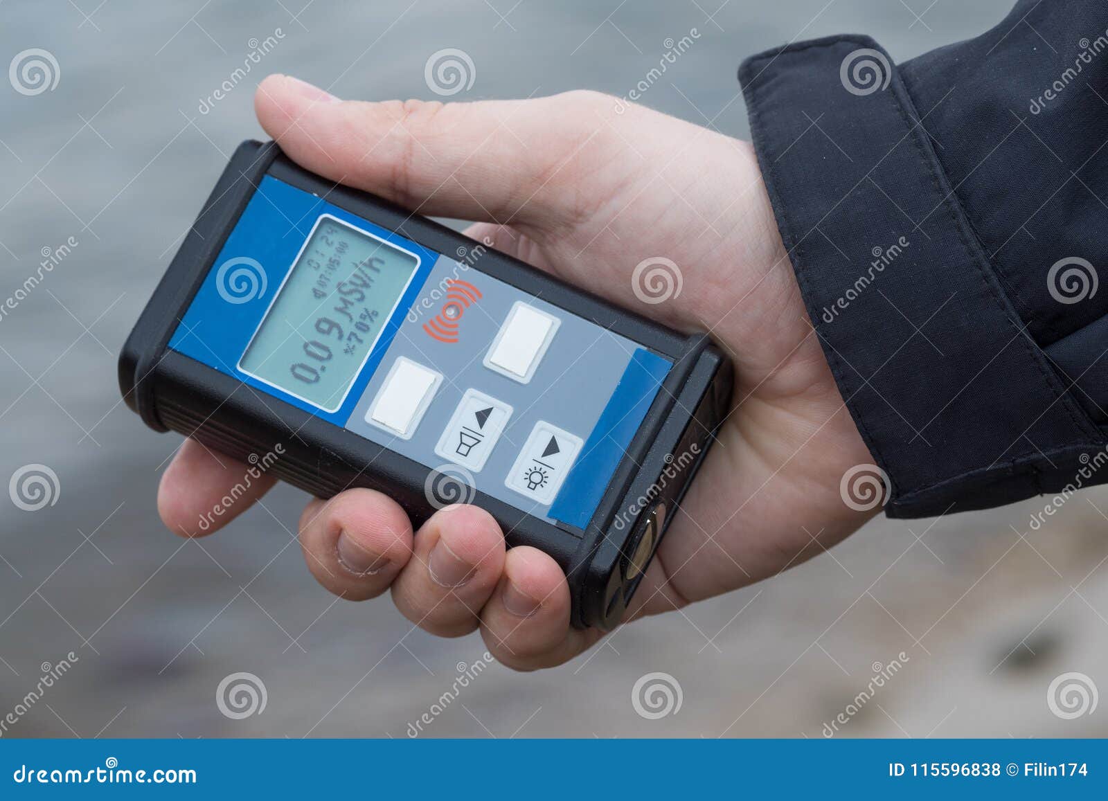 Man Checking Radiation with Geiger Counter Stock Photo - Image of care ...