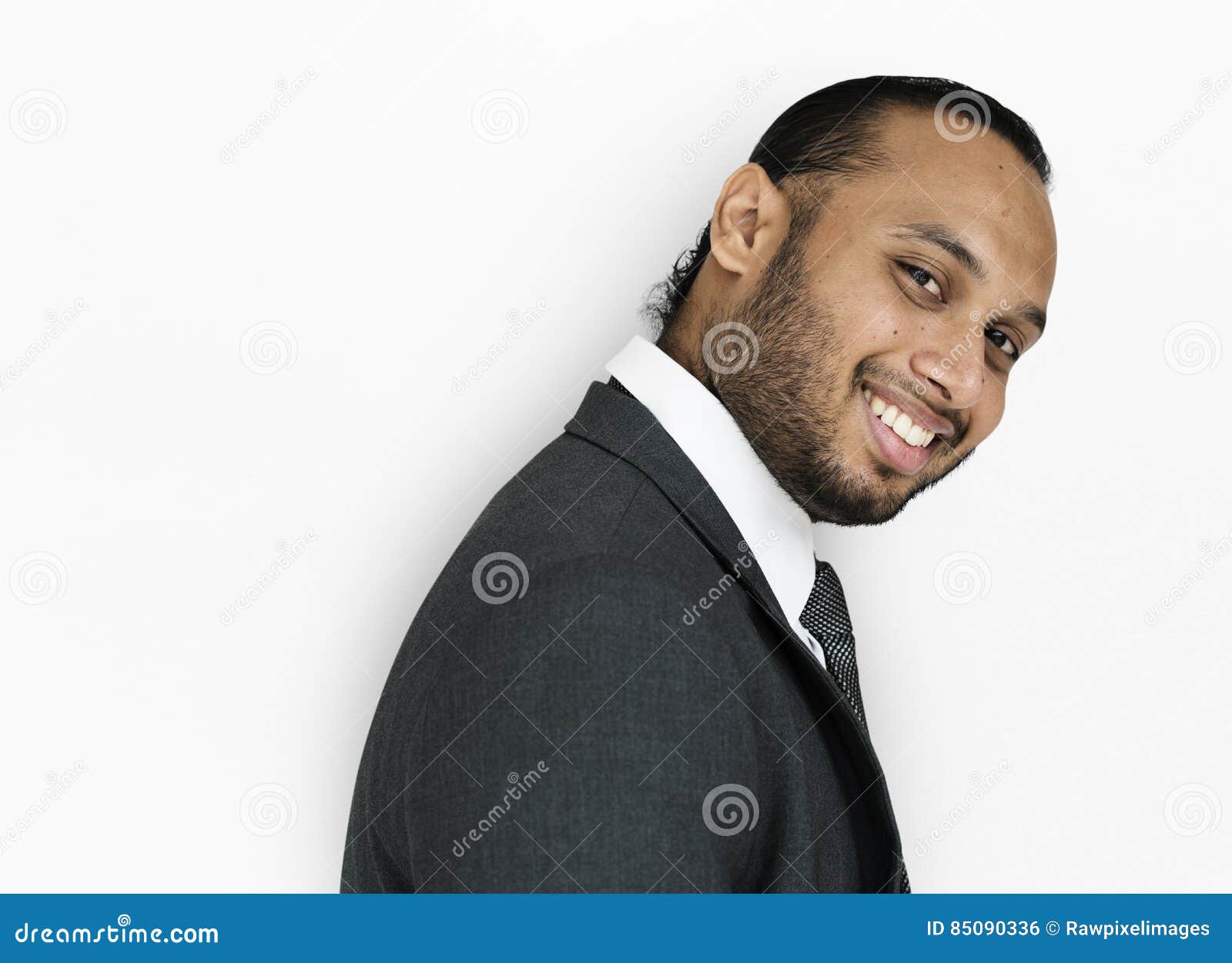 Man Cheerful Studio Portrait Concept Stock Photo - Image of studio ...