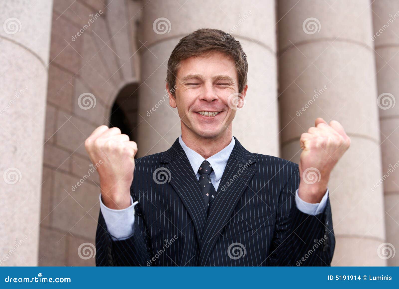 Man cheering stock photo. Image of setting, closed, person - 5191914