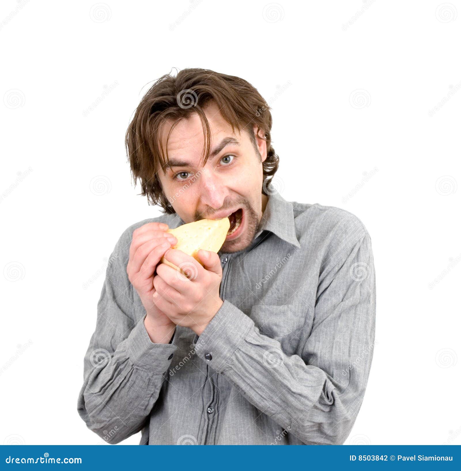 Man with cheese stock photo. Image of beard, meal, breakfast - 8503842