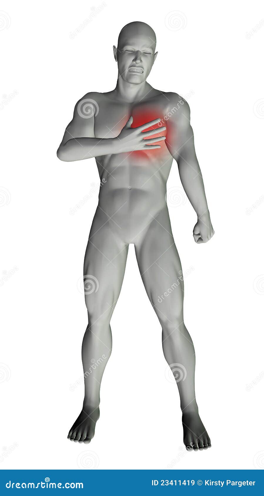 Chest Pain Causes Infographic Diagram Cartoon Vector | CartoonDealer ...