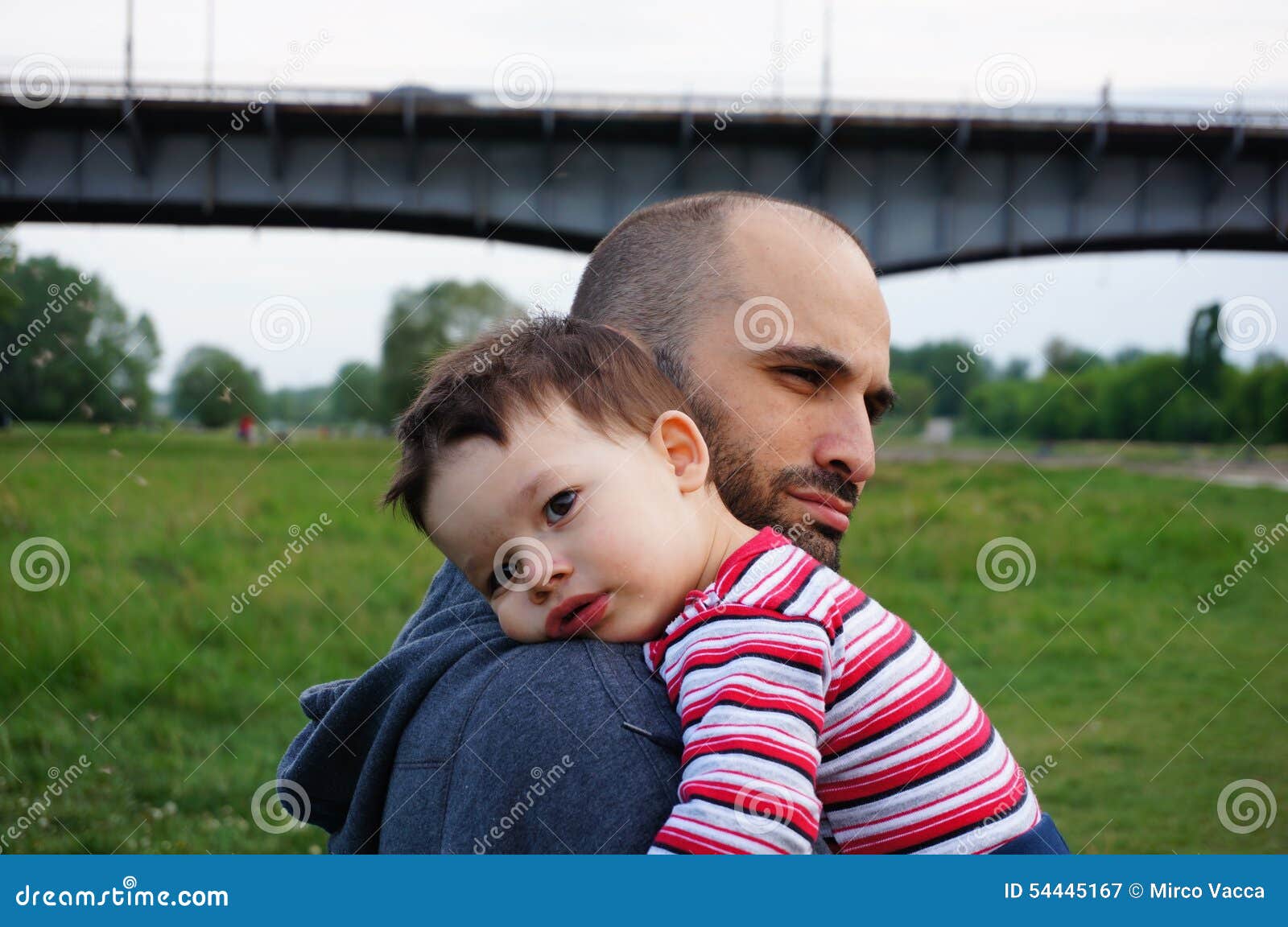 Man and child stock image. Image of young, park, child - 54445167