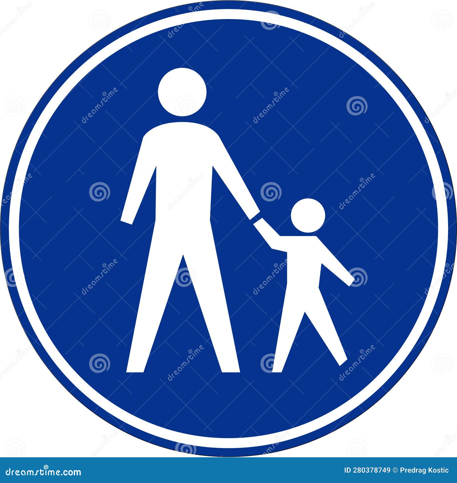 A man and a child sign stock illustration. Illustration of human ...