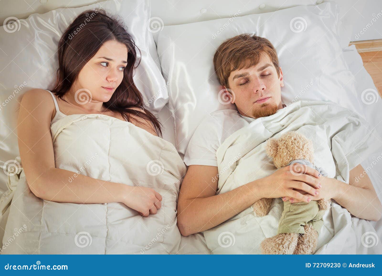 Man with childish behavior stock photo. Image of woman - 72709230