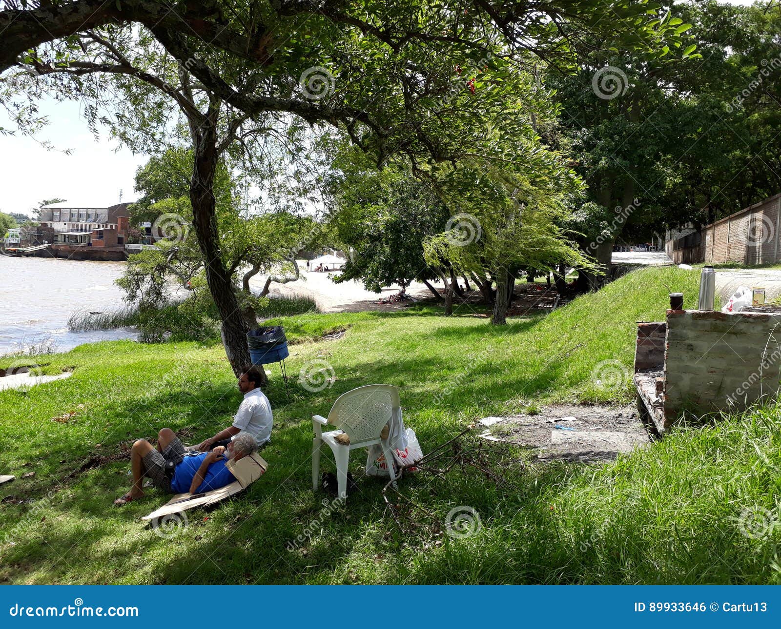 Man chilling editorial photo. Image of trees, river, chilling - 89933646