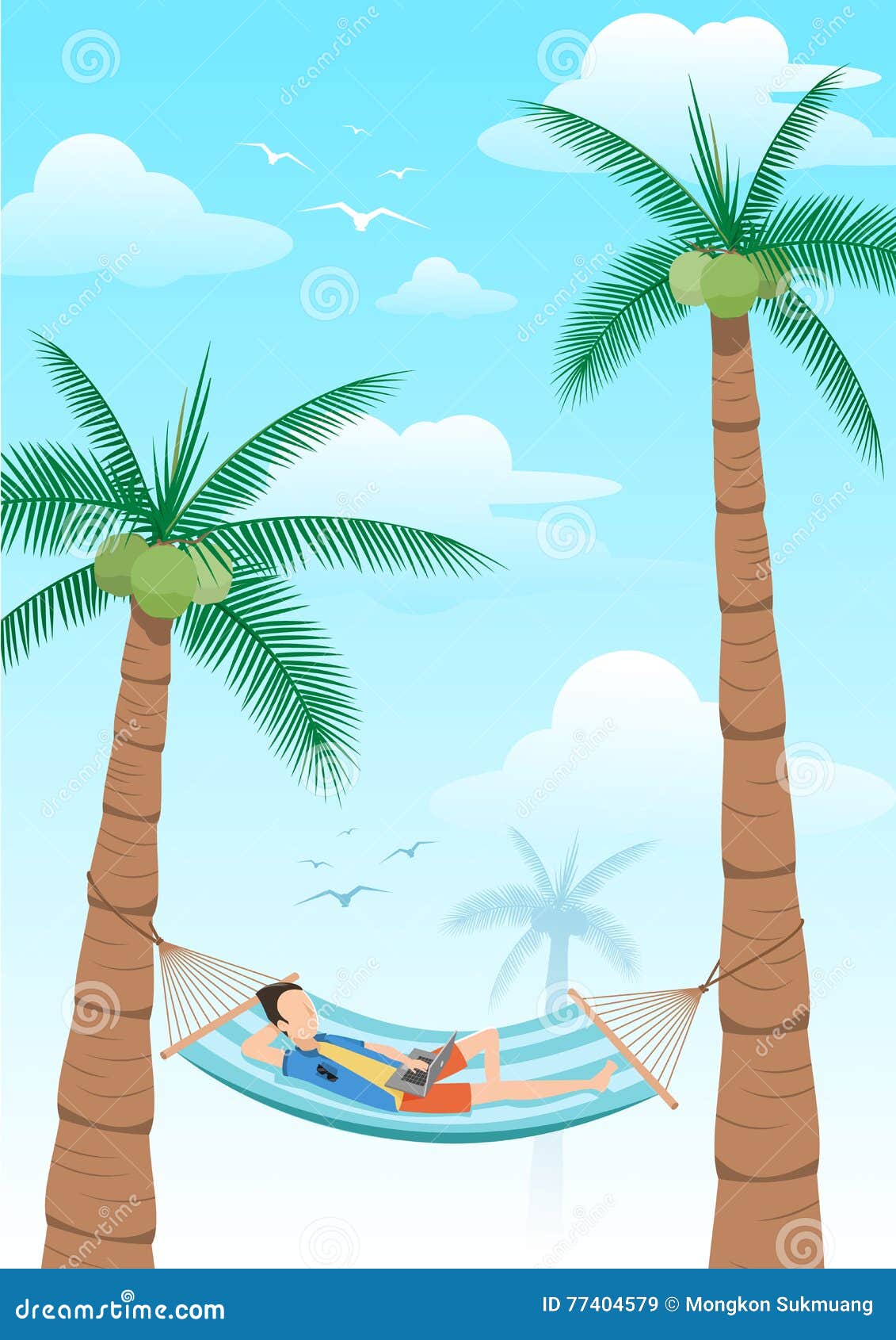 The Coconuts Tree Beach Royalty-Free Stock Photo | CartoonDealer.com ...