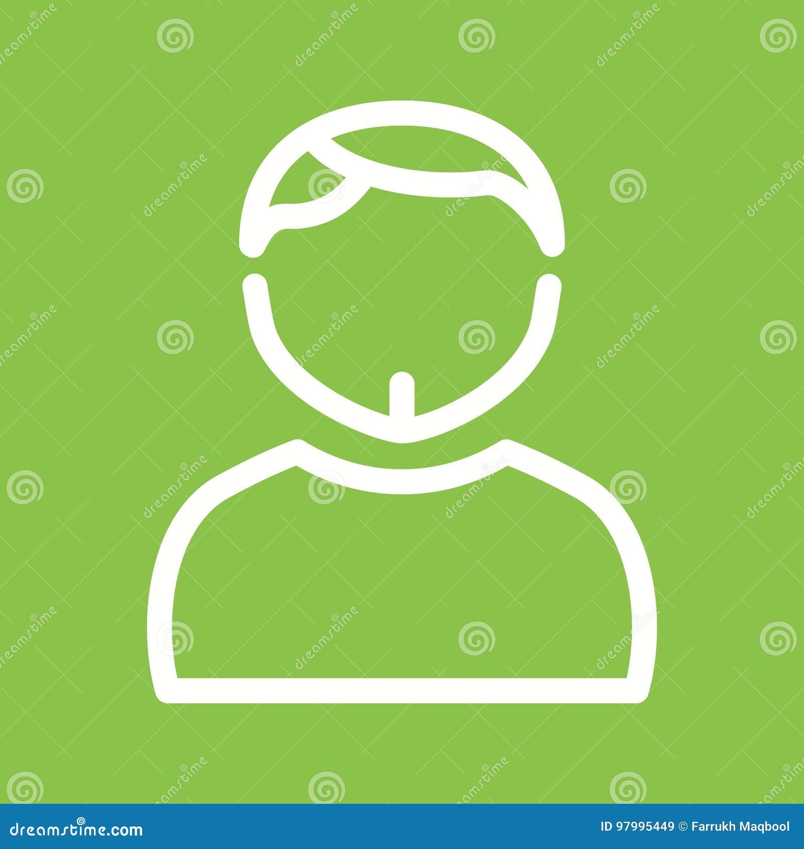 Man in Chin Strap stock vector. Illustration of design - 97995449