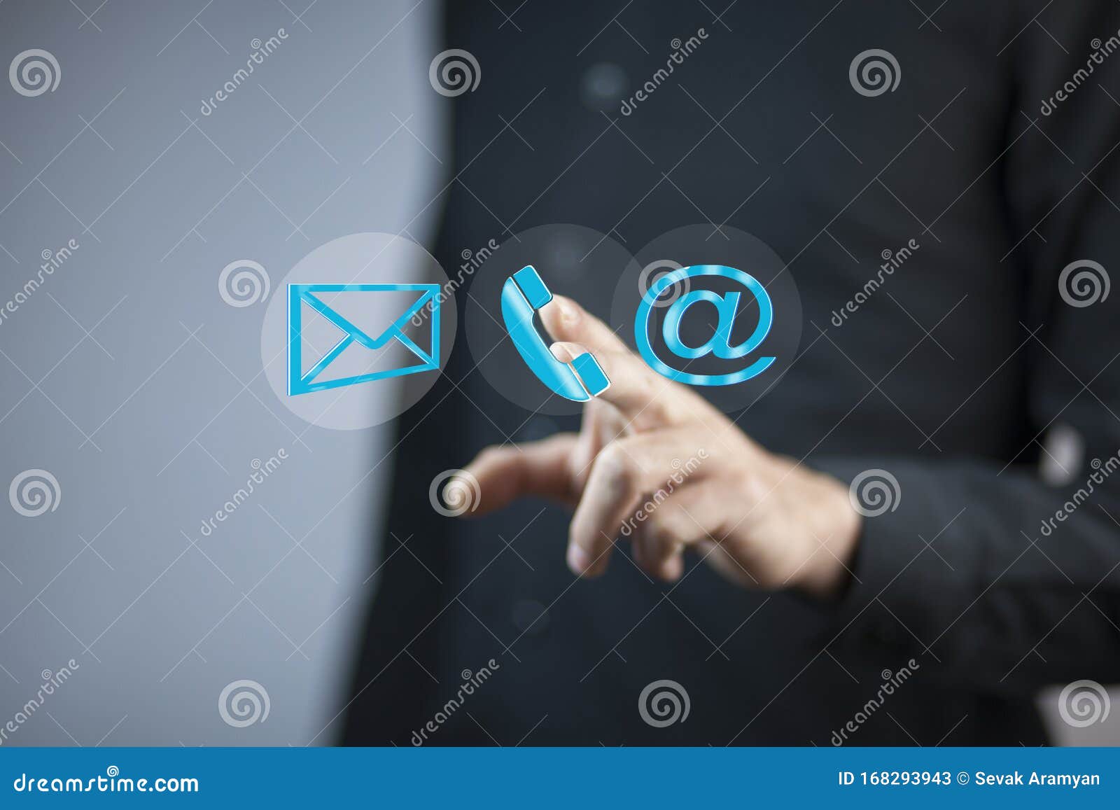 Man Choosing Mail As a Contact Method Stock Image - Image of choosing ...