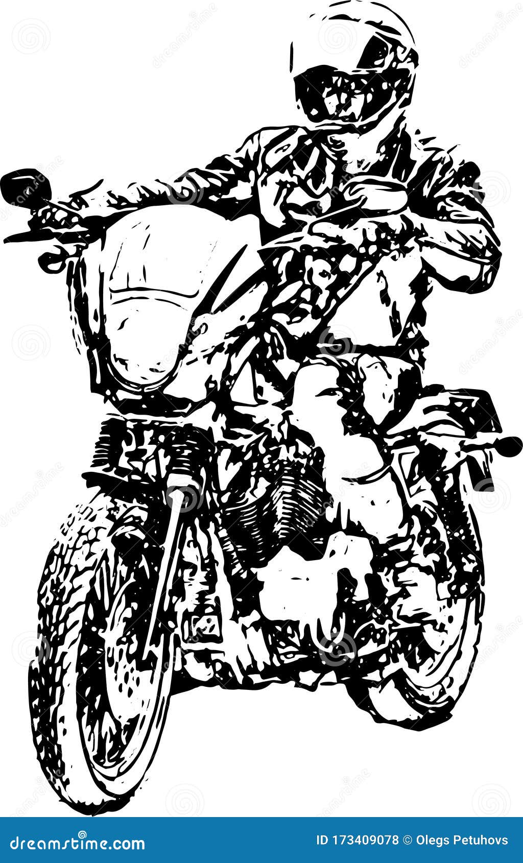 Chopper Sketch Of A Small Knife With A Small Blade Black White Isolated ...