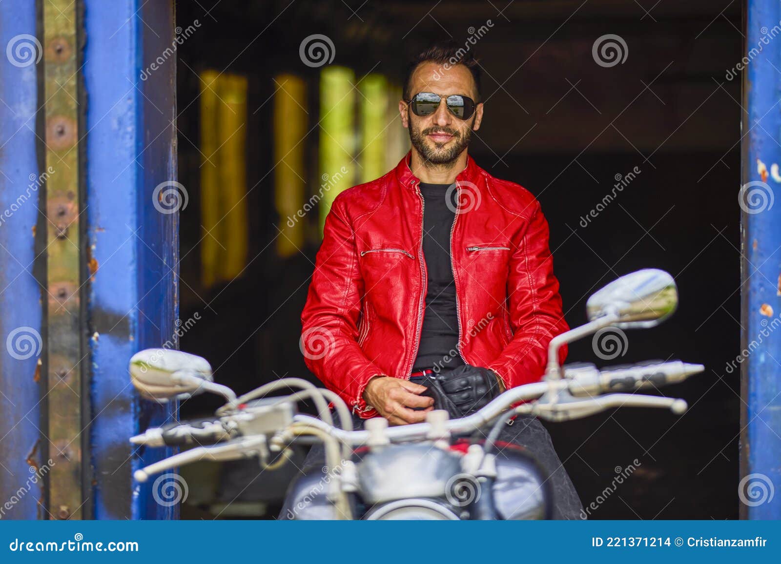 Man on a Chopper Motorcycle Stock Photo - Image of speed, drive: 221371214