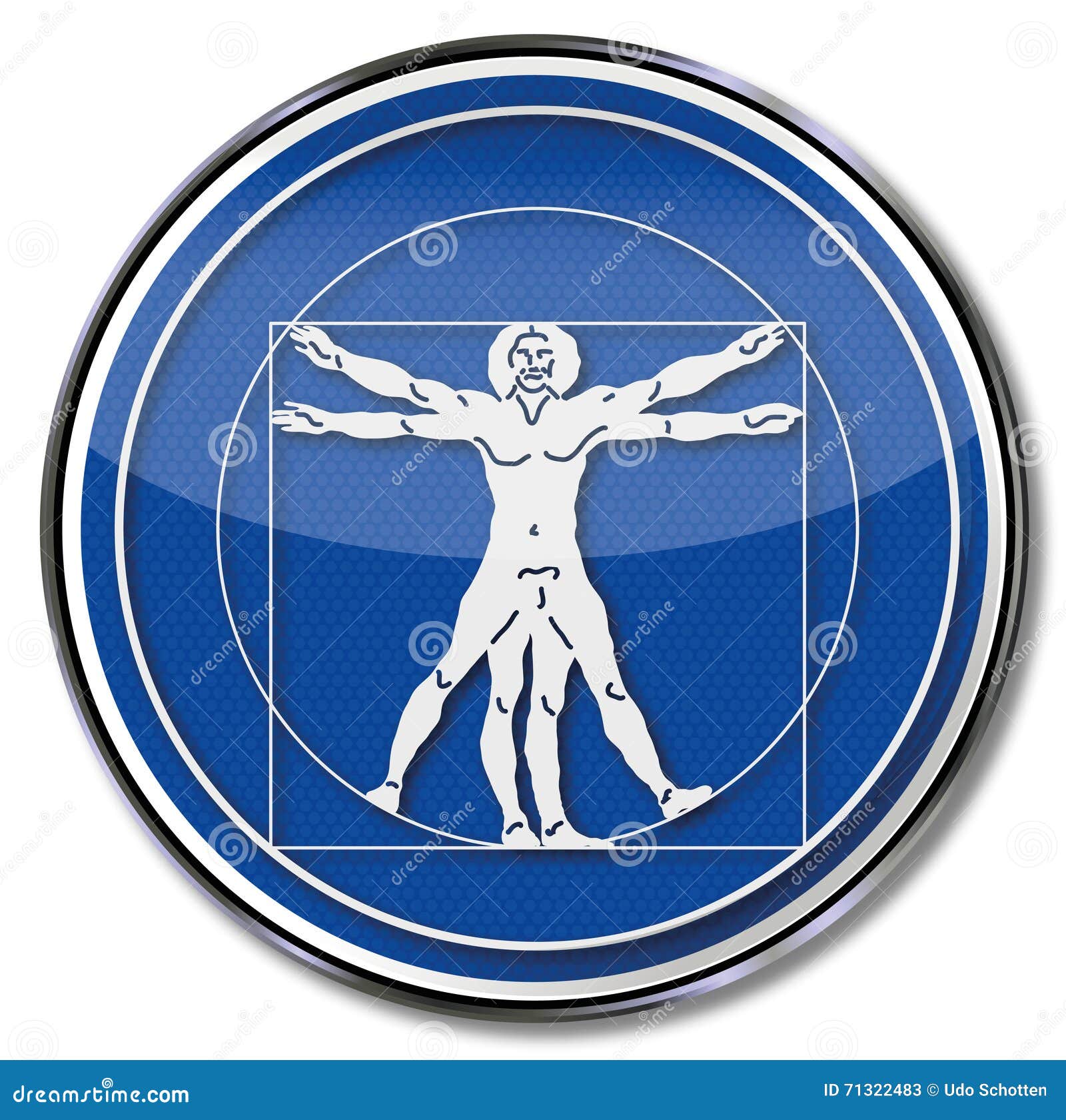 Man in a Circle and Surveying Stock Vector - Illustration of label ...