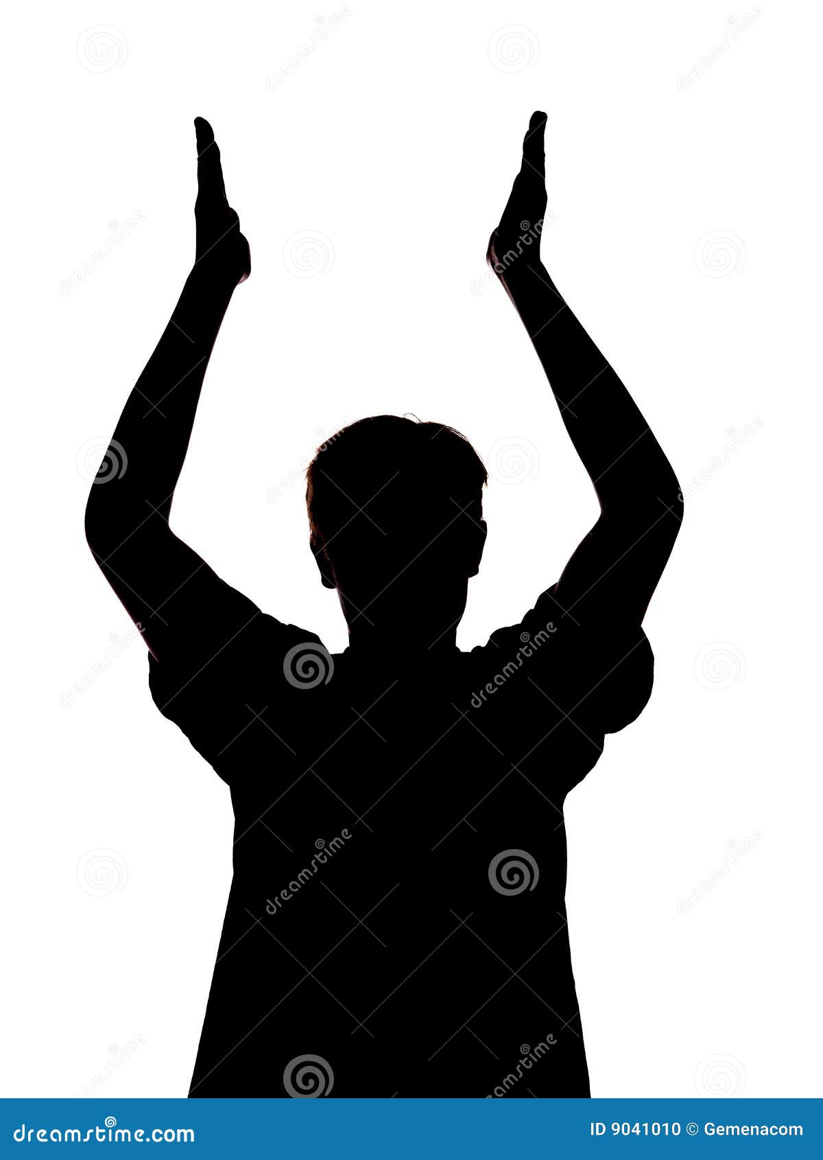 Man clapping his hands stock photo. Image of male, still - 9041010