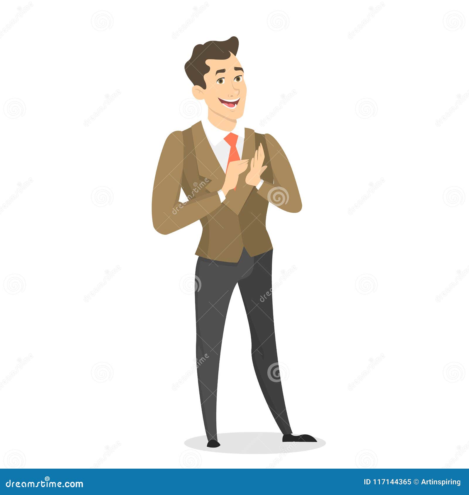 People clapping set. stock vector. Illustration of expressions - 117144365