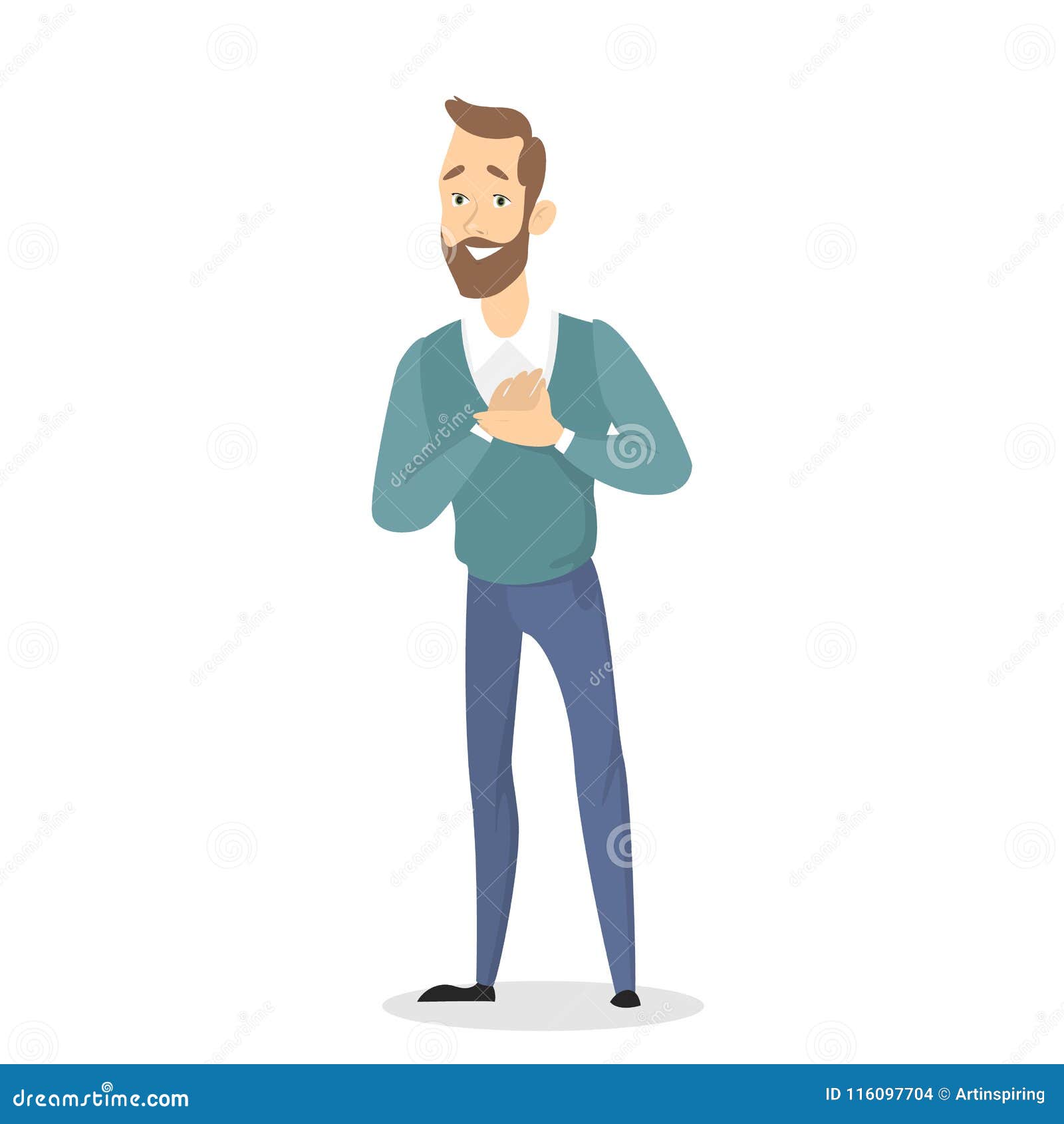 People clapping set. stock vector. Illustration of applause - 116097704