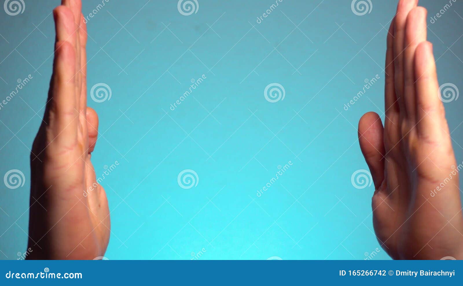 Man Clapping by Two Hands. Closeup View Stock Footage - Video of people ...
