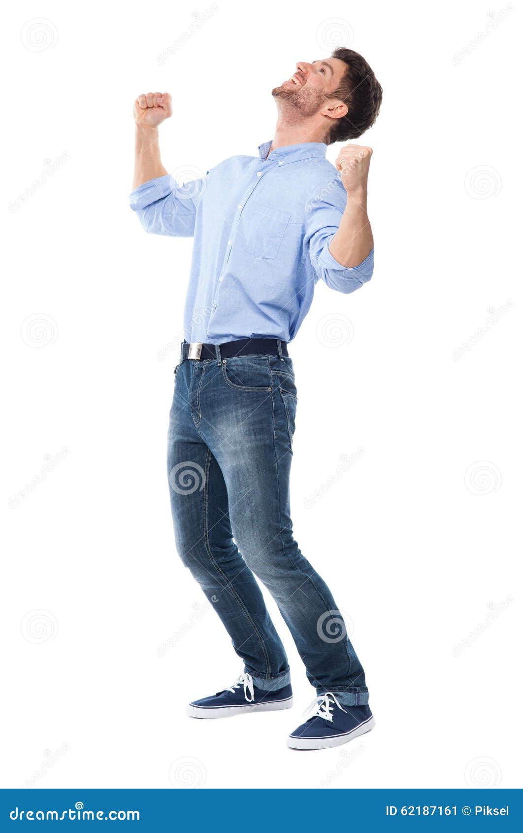 Man clenching fists stock image. Image of body, background - 62187161