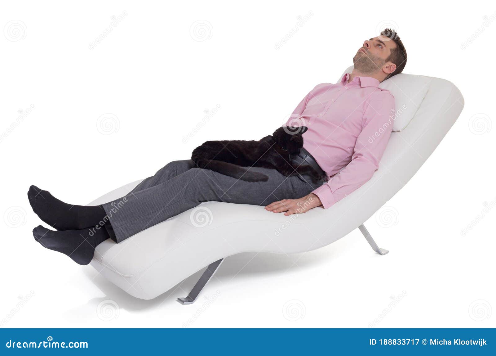 Man Client Sitting with Psychologist on the Comfortable Couch during ...