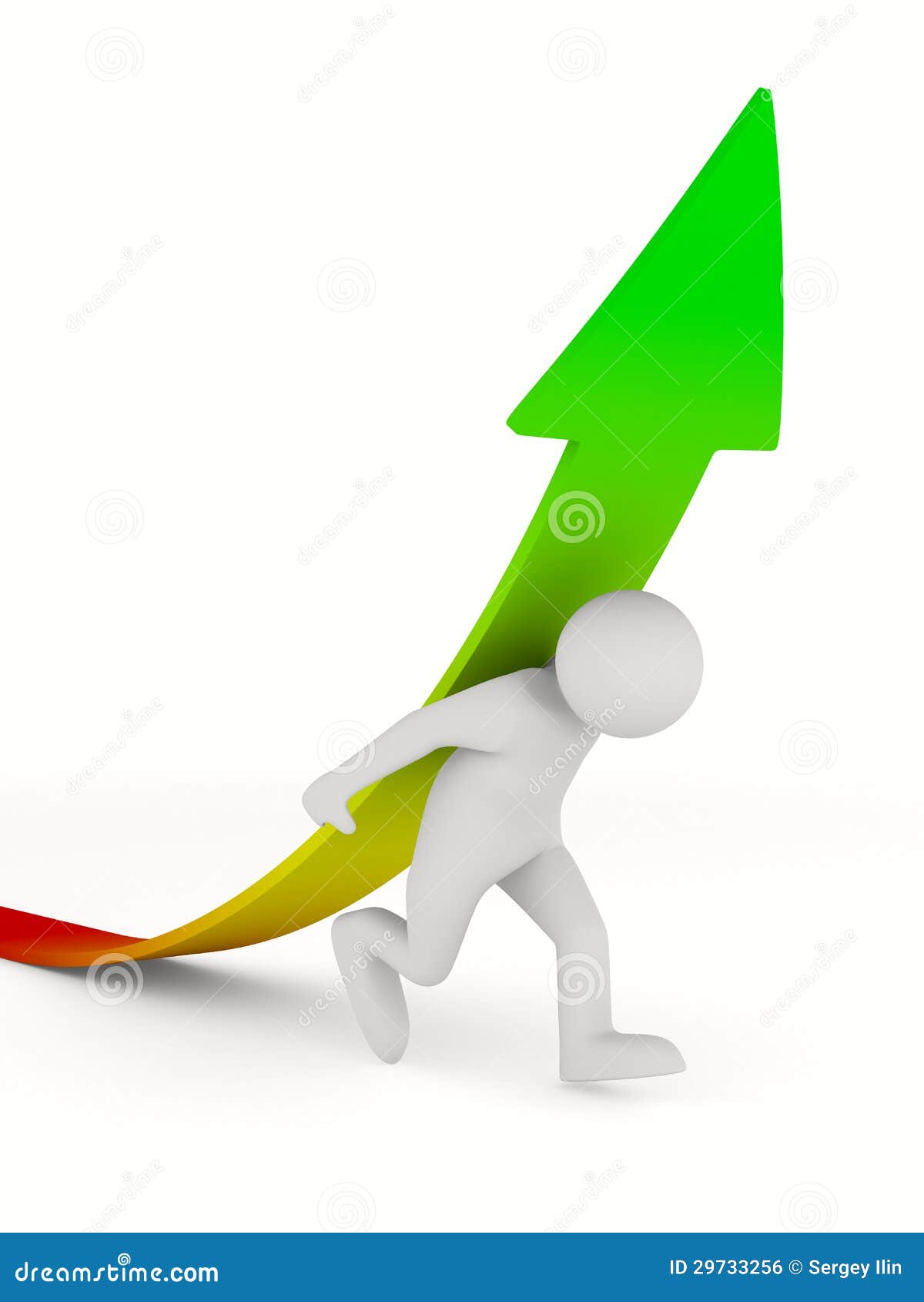 Man climb arrow stock illustration. Illustration of business - 29733256
