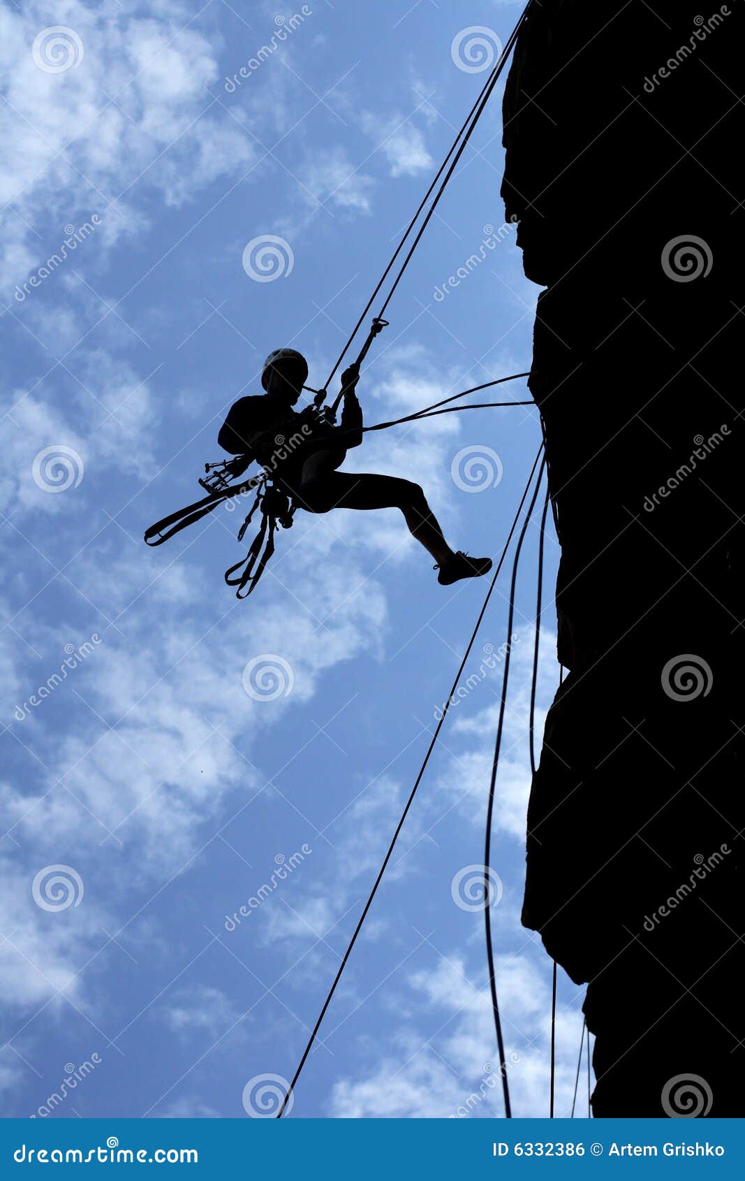 Man-climber & ropes stock photo. Image of action, lifestyle - 6332386