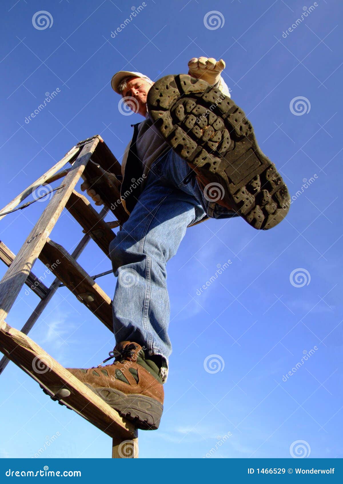 Handy Man Ladder Royalty-Free Stock Photo | CartoonDealer.com #743721
