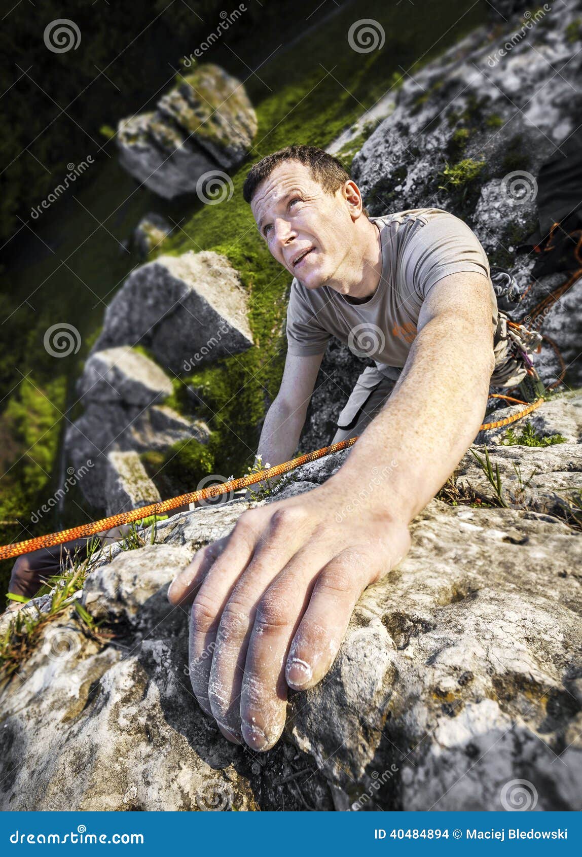 Natural Rock Climbing Wall