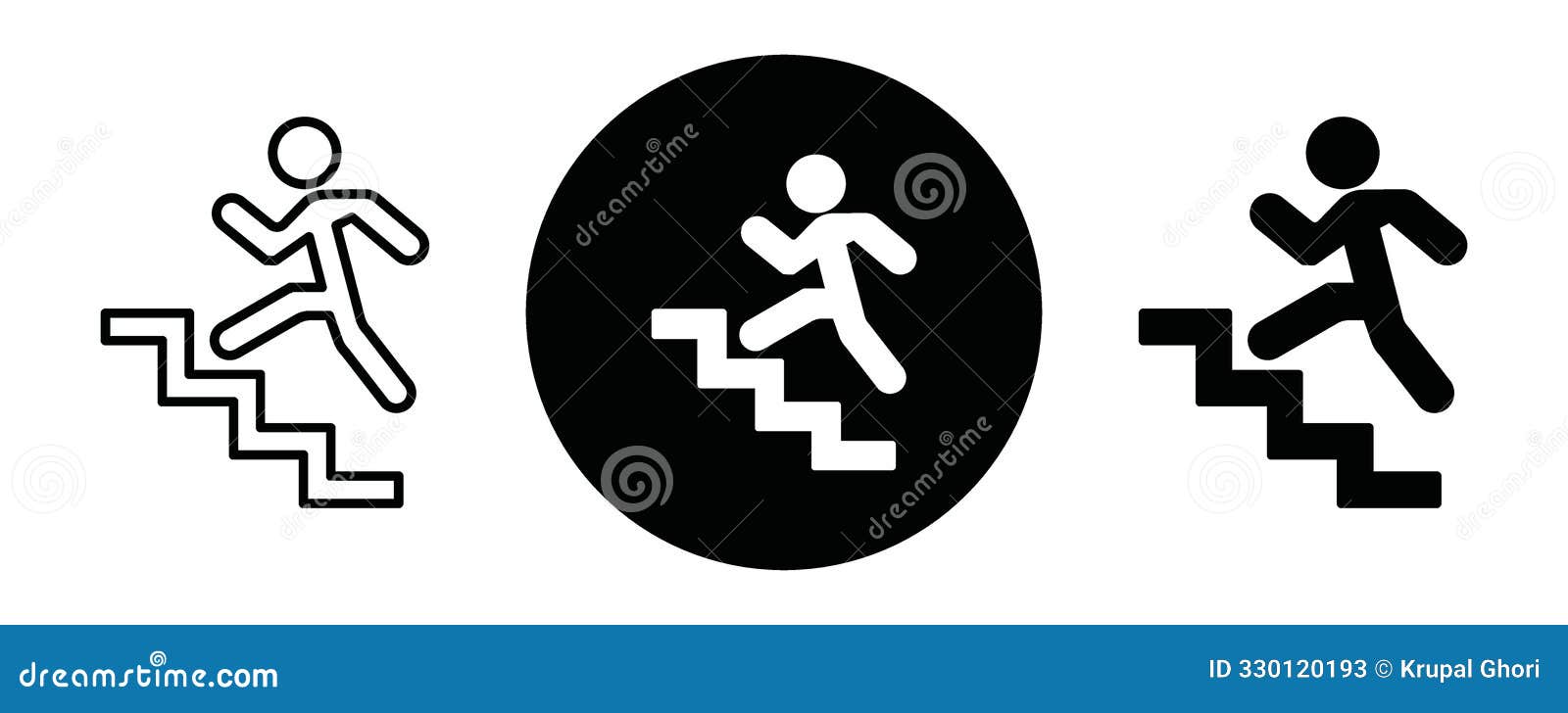 Man Climbing Outline Icon Collection or Set. Man Climbing Thin Vector ...
