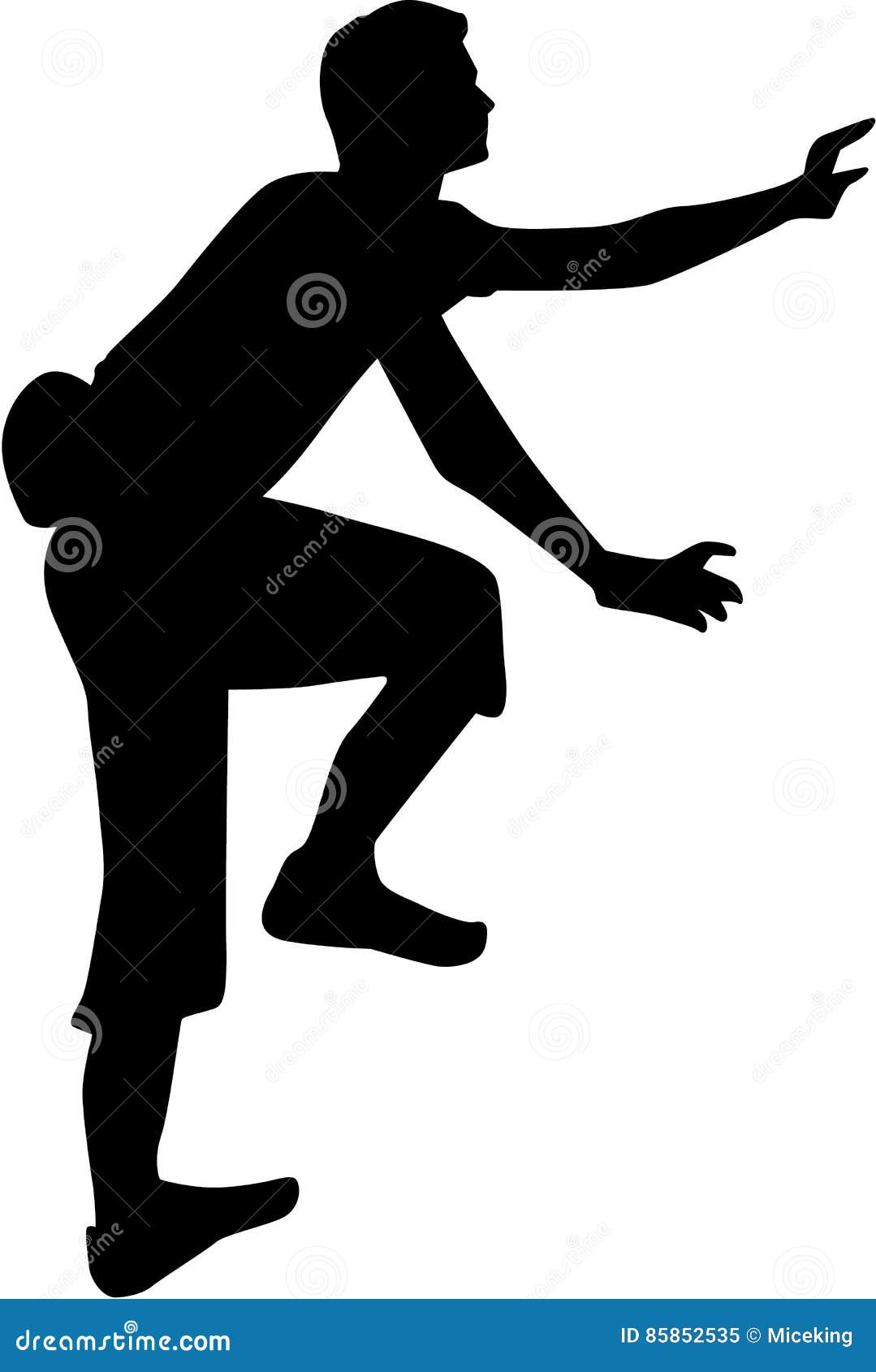 Rock Climbing Silhouette Bouldering