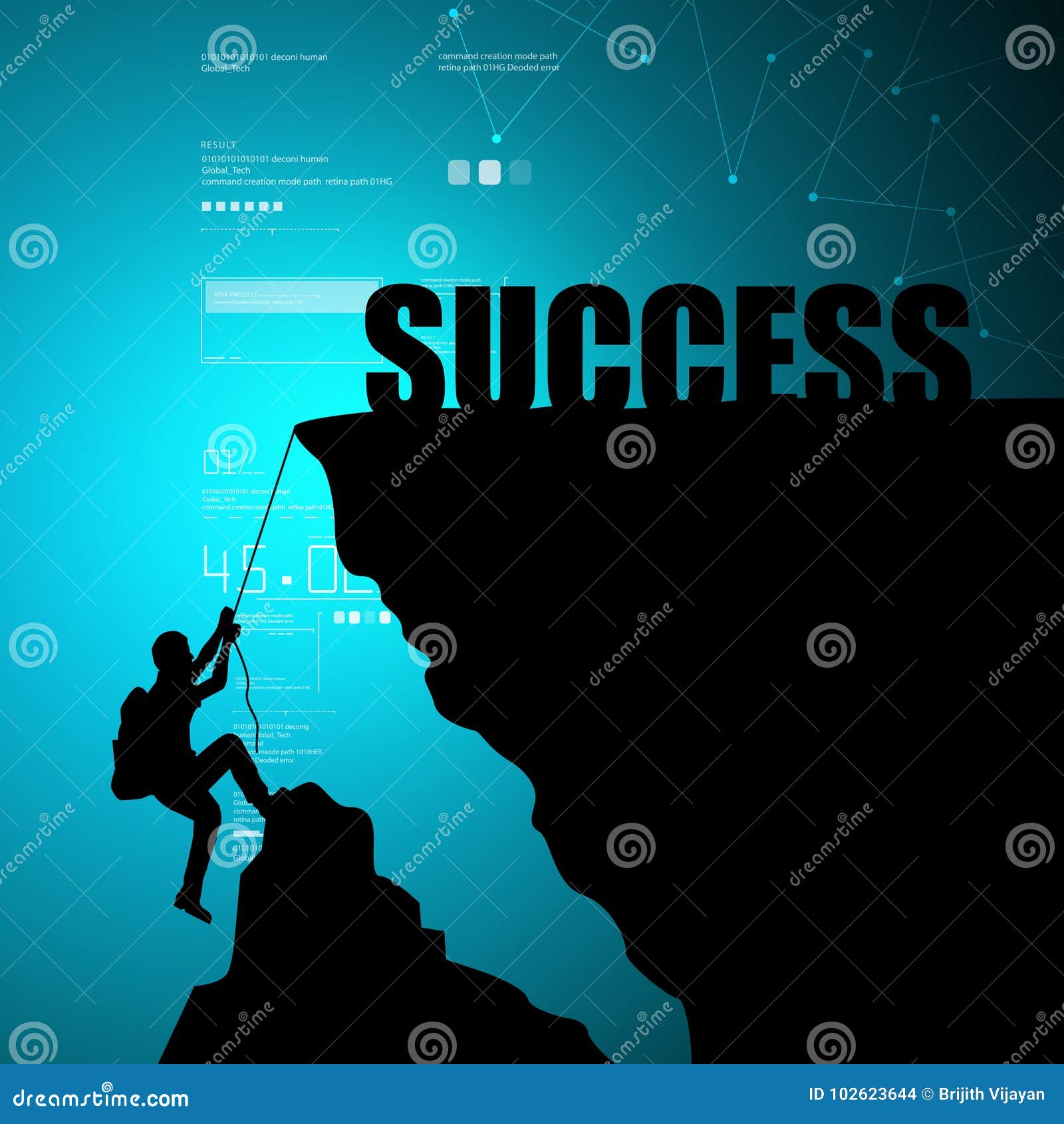 Man climbing for success stock photo. Image of empty - 102623644