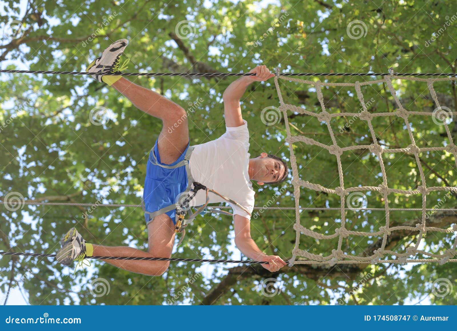 Man climbing tree stock image. Image of holidays, cute - 174508747