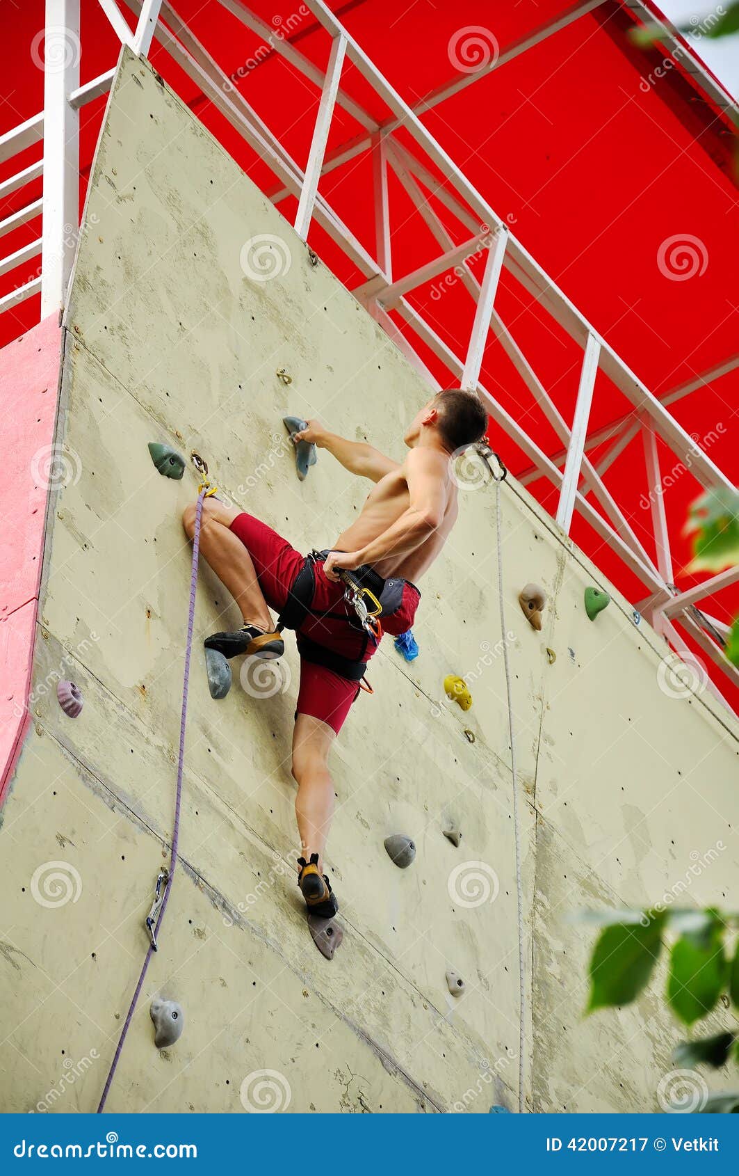 Man climbing stock image. Image of clambering, extreme - 42007217