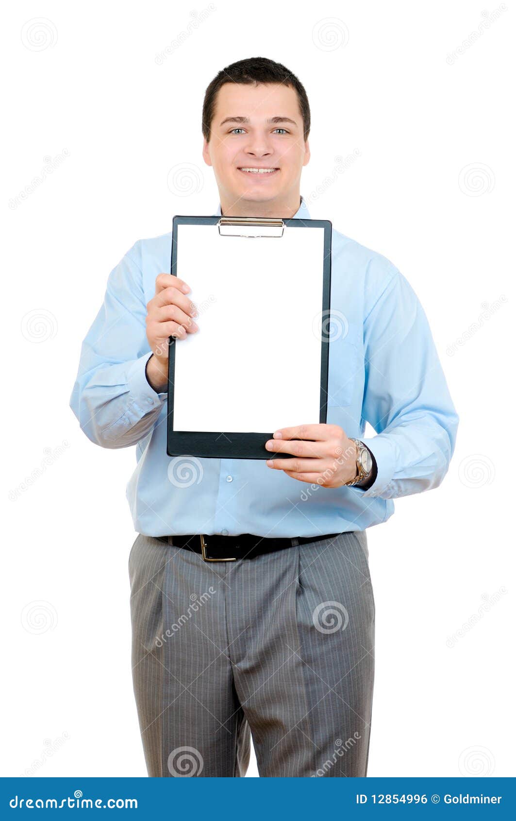 Man With Clipboard Royalty Free Stock Image - Image: 12854996