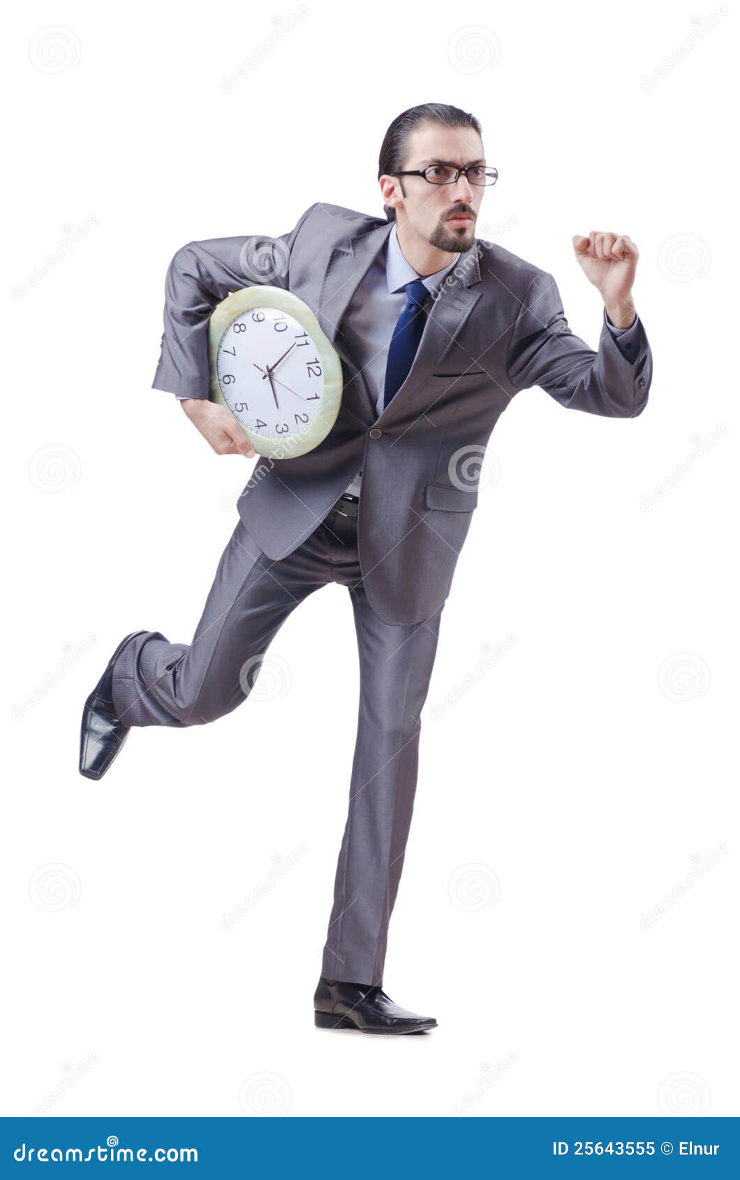 Man with clock stock image. Image of corporate, accurate - 25643555