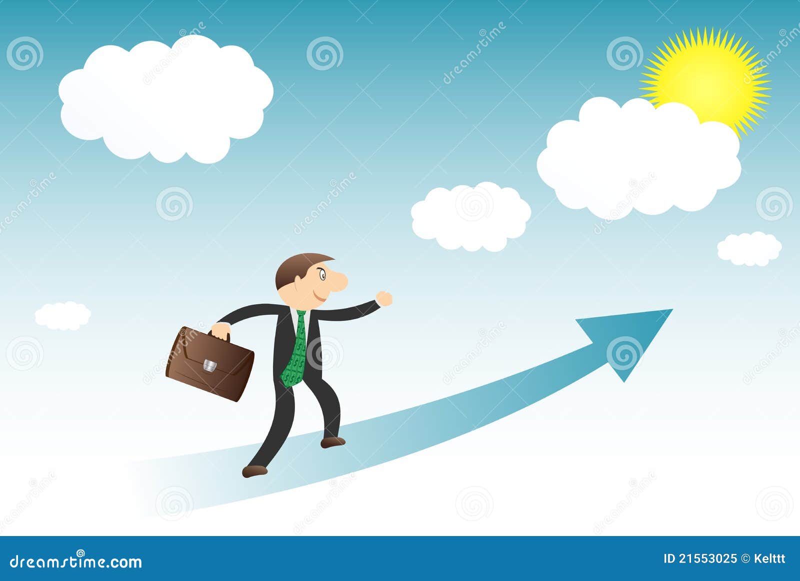 Man with cloud stock vector. Illustration of funny, movement - 21553025