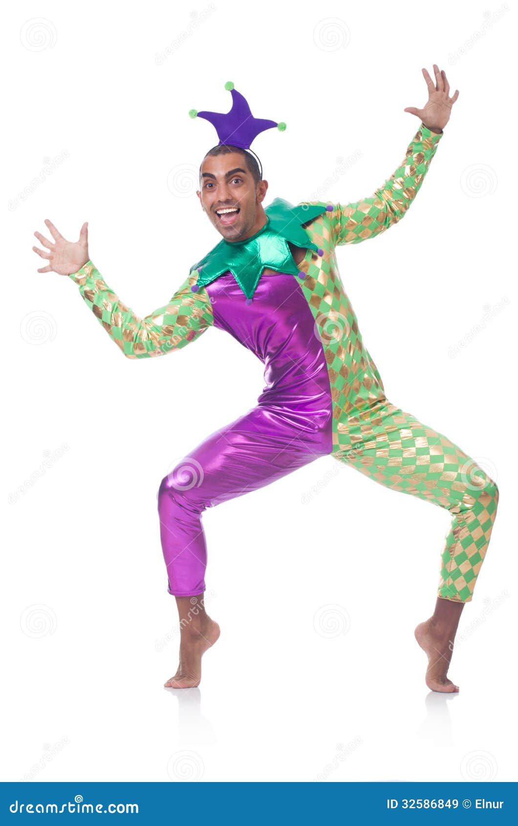 Man clown stock image. Image of costume, party, performance - 32586849
