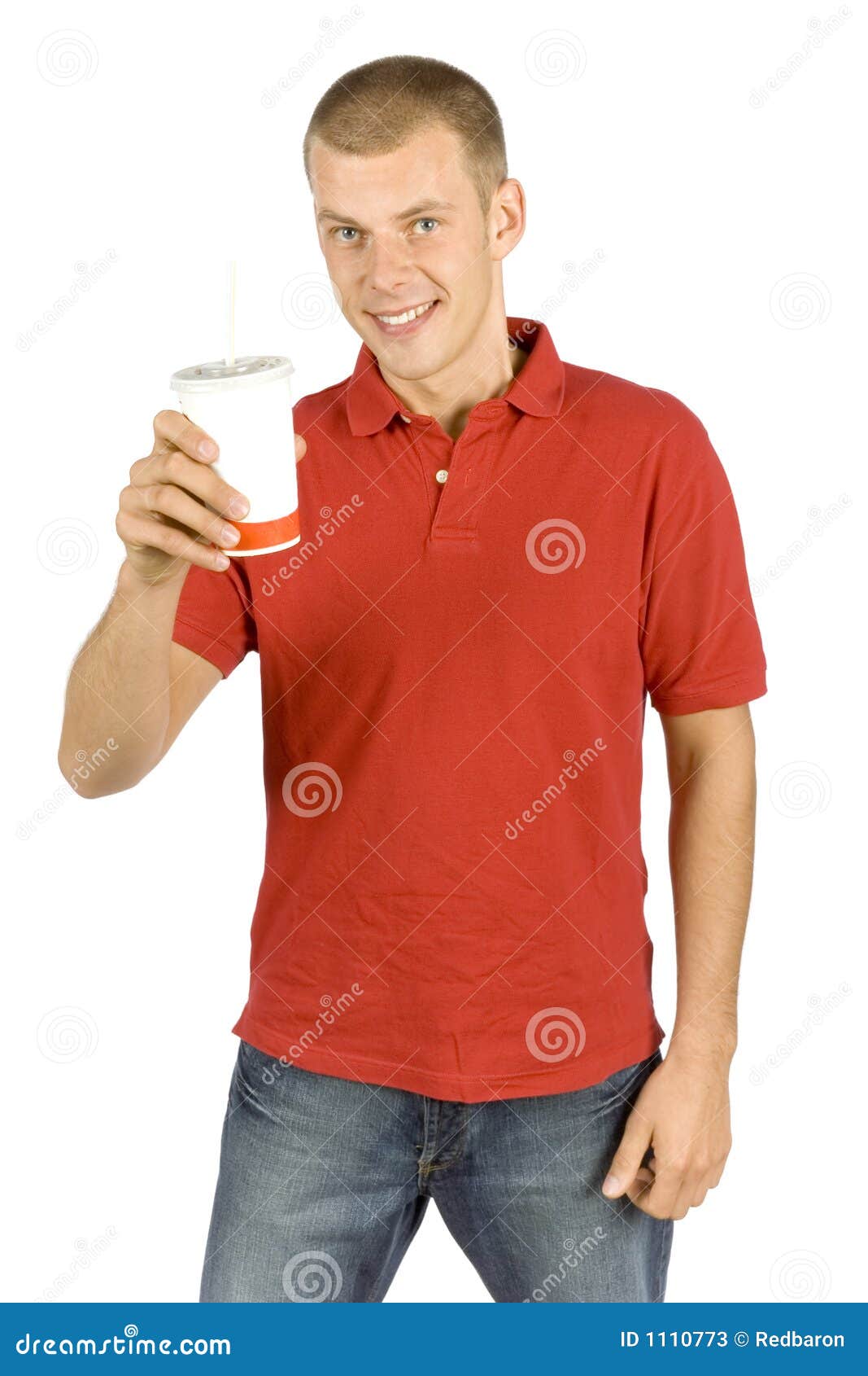 Man with cola stock image. Image of drink, lunch, obesity - 1110773