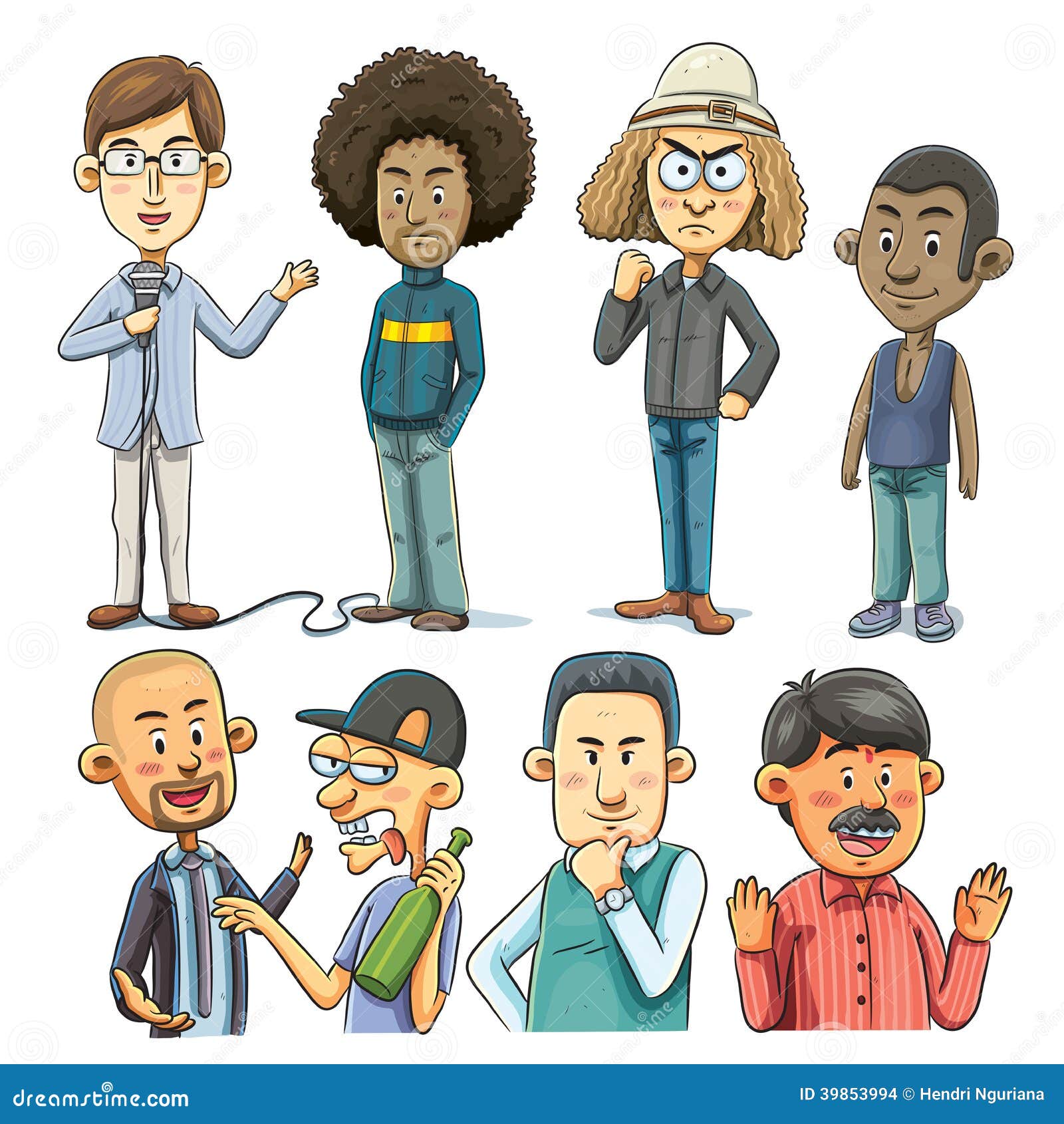 Man Collections stock vector. Illustration of character - 39853994