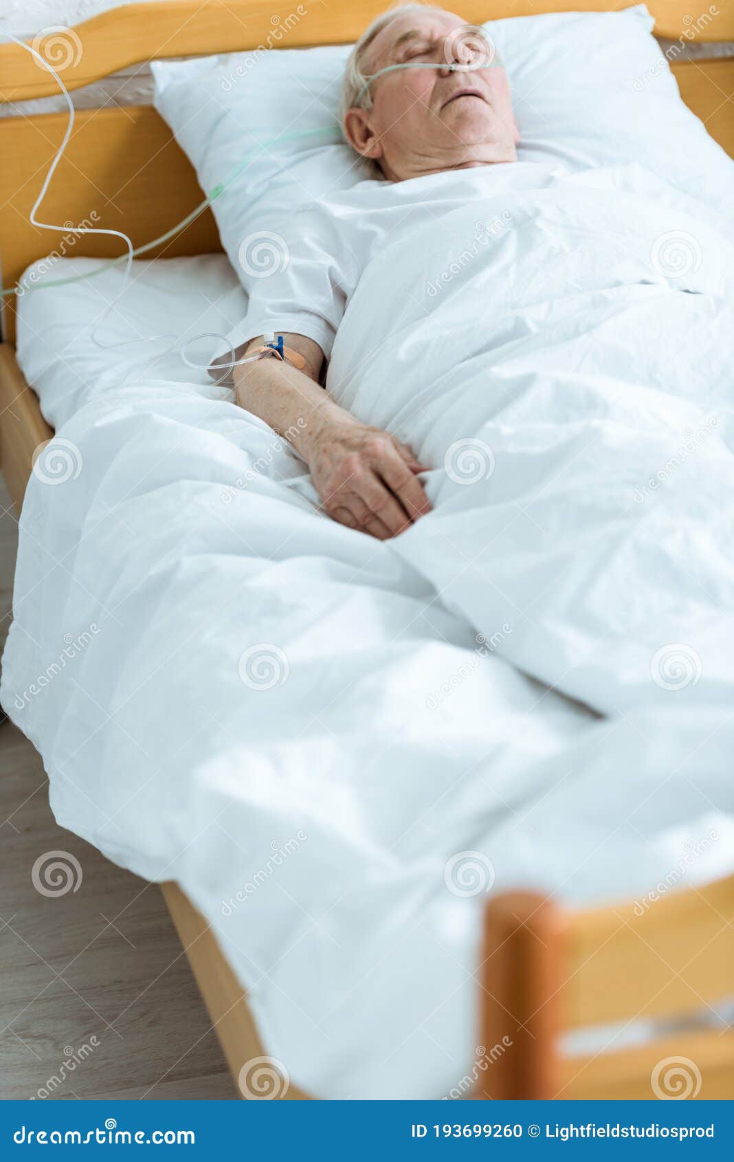 Man in Coma on Bed in Hospital Stock Photo - Image of texture ...