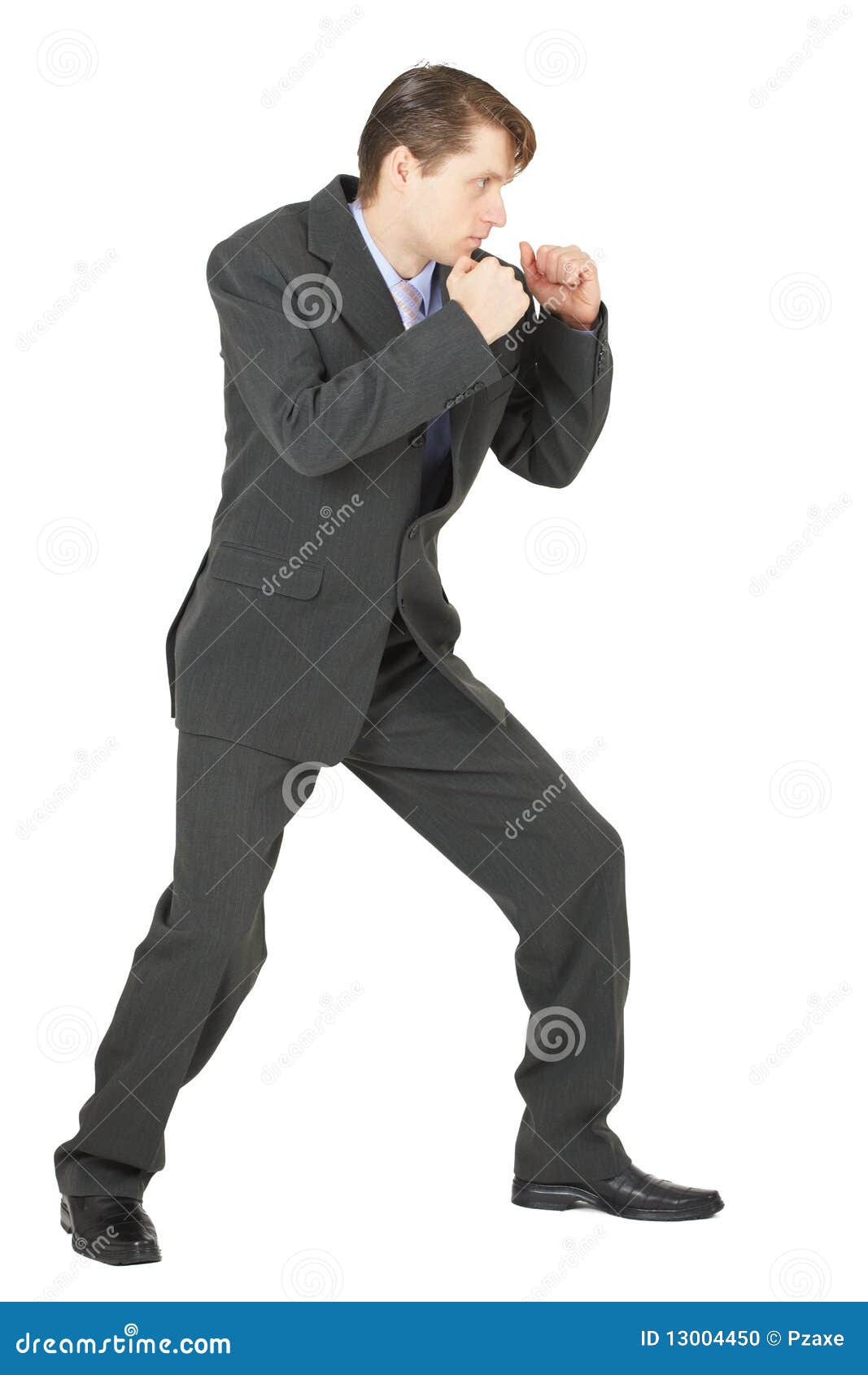 Man in combat stance stock photo. Image of director, adult - 13004450