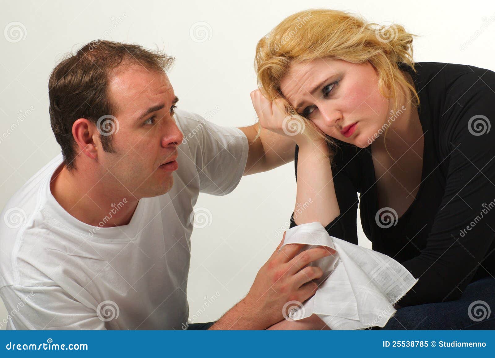 Man comforting woman stock image. Image of broken, holding - 25538785