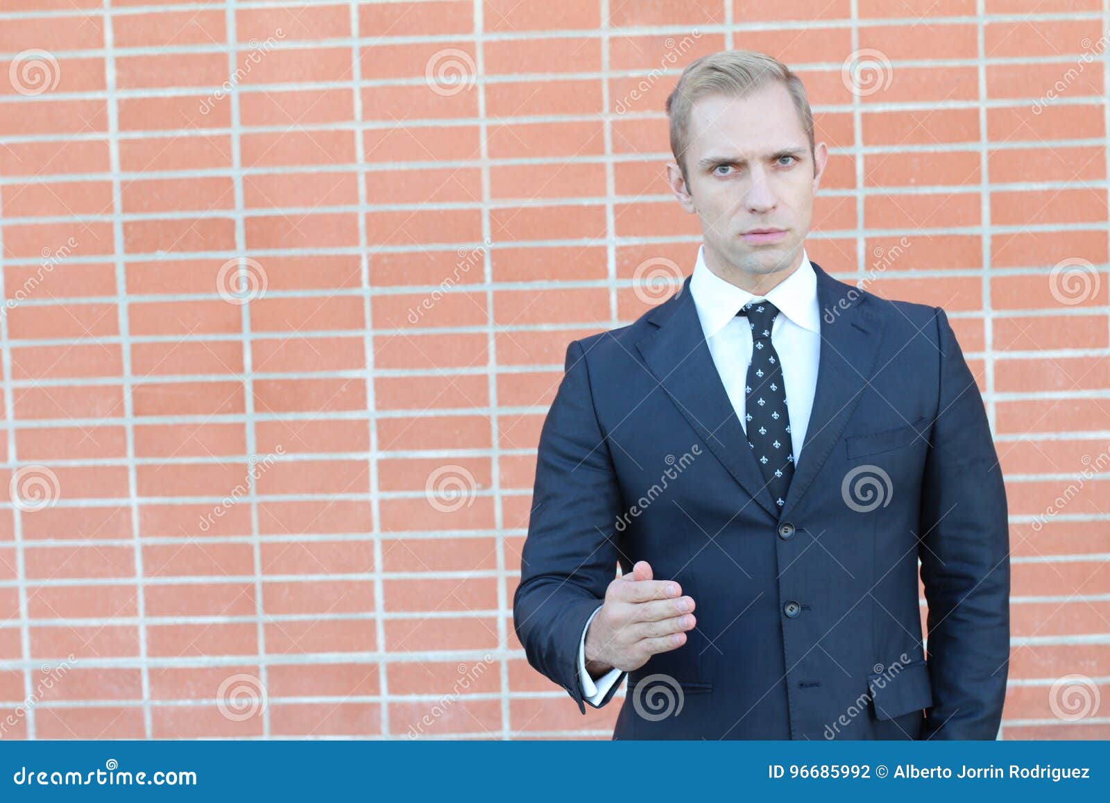 Man with Commanding Body Language Stock Photo - Image of important ...