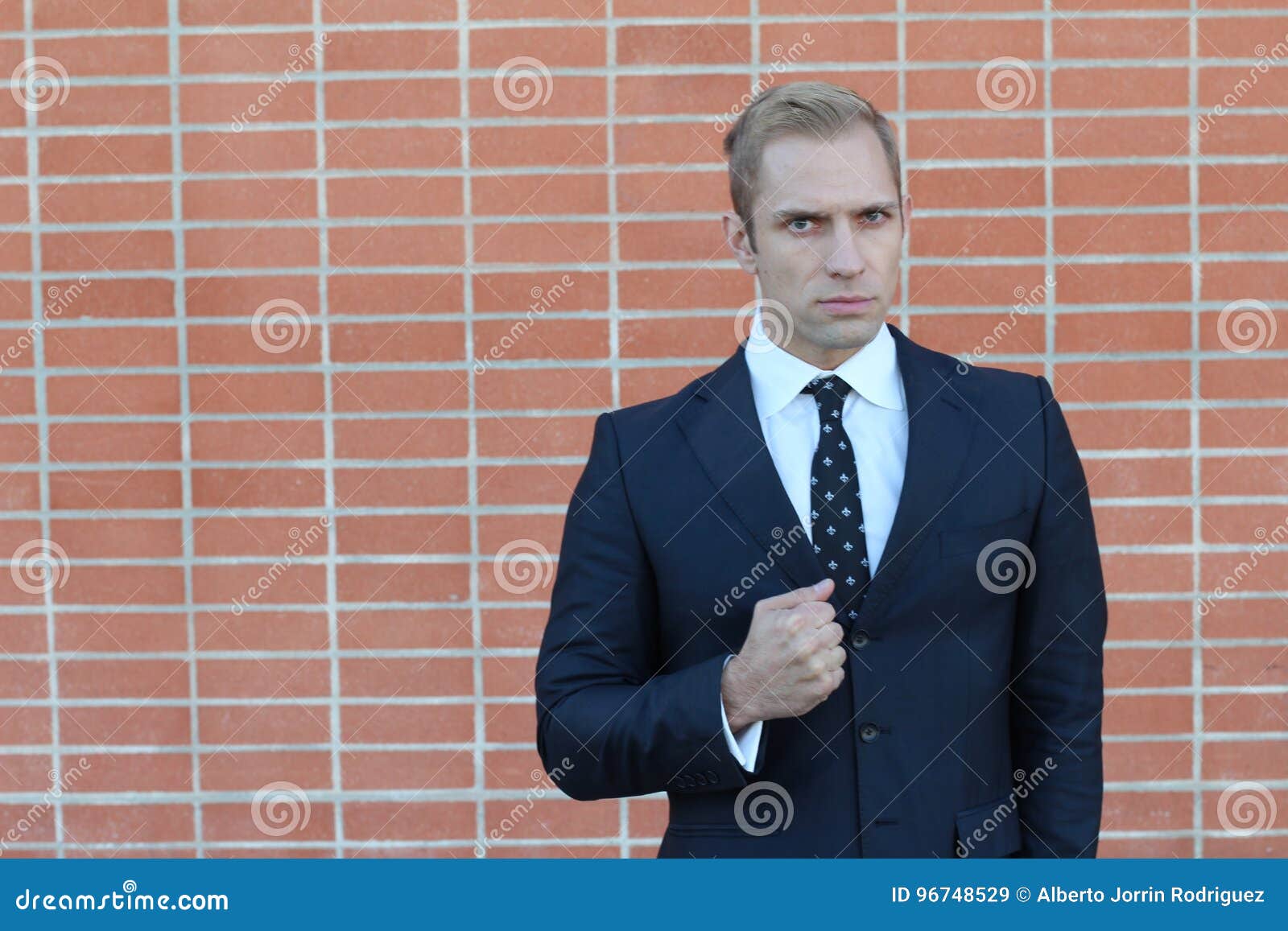 Man with Commanding Body Language Stock Image - Image of important ...