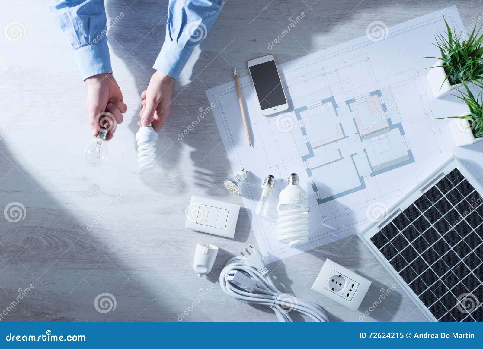 An Incandescent Bulb Properly Covered With Glass Glowing In An Antique ...