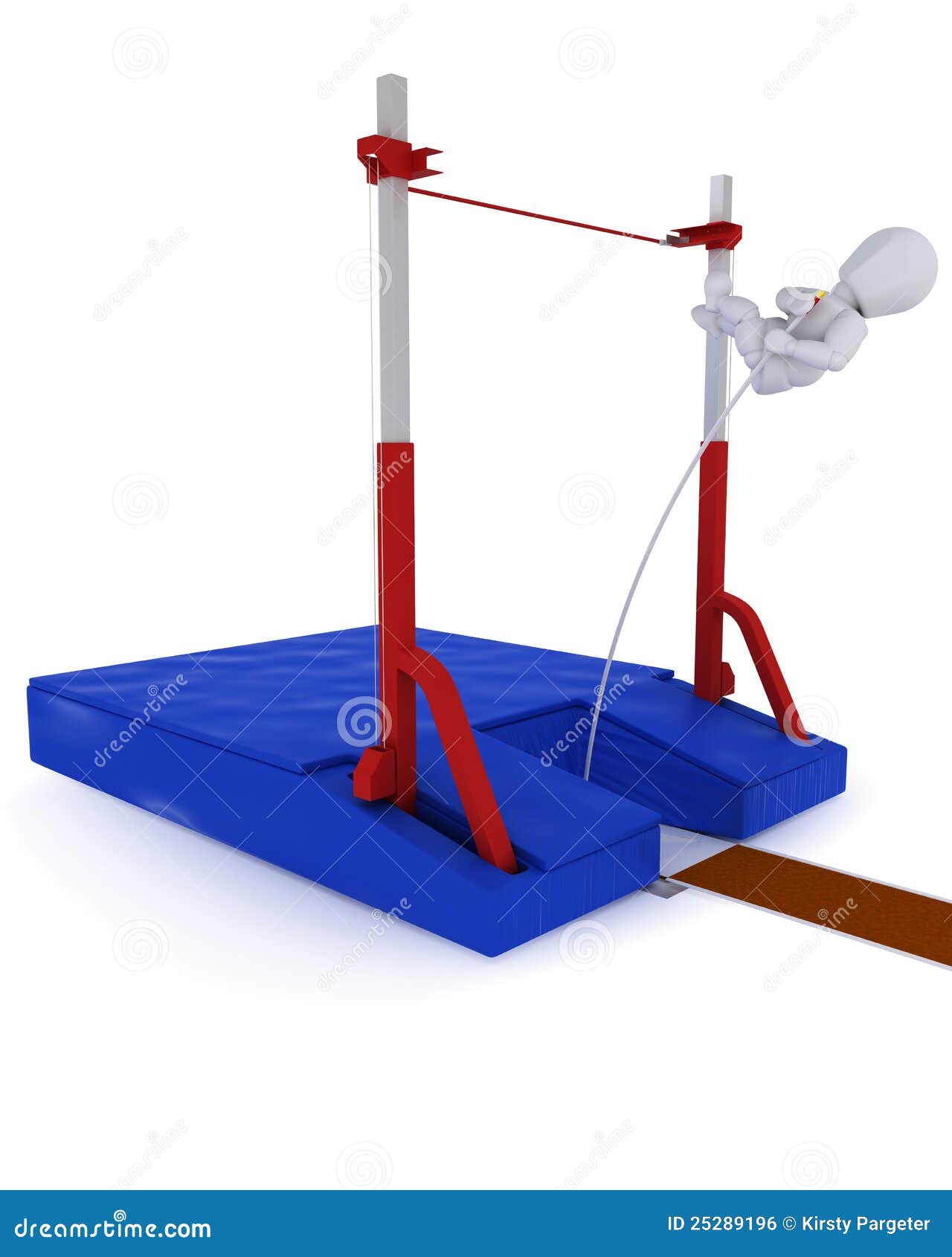 Pole Vault Background Cartoon Vector | CartoonDealer.com #27896233