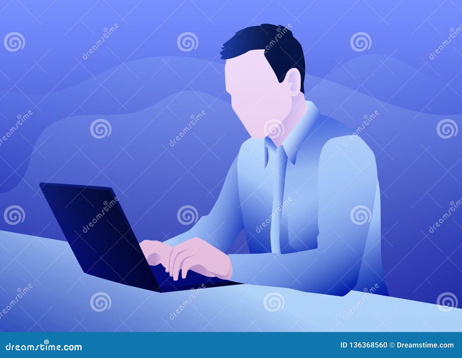 Blue Computer Man Stock Illustrations – 30,229 Blue Computer Man Stock ...