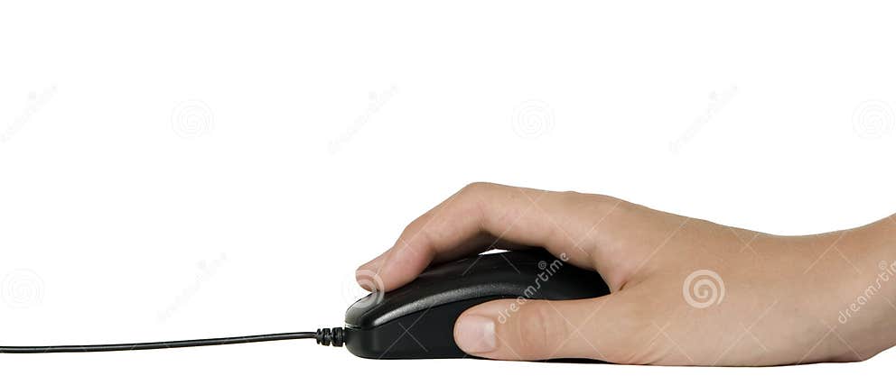 Man and computer mouse stock photo. Image of equipment - 20416168