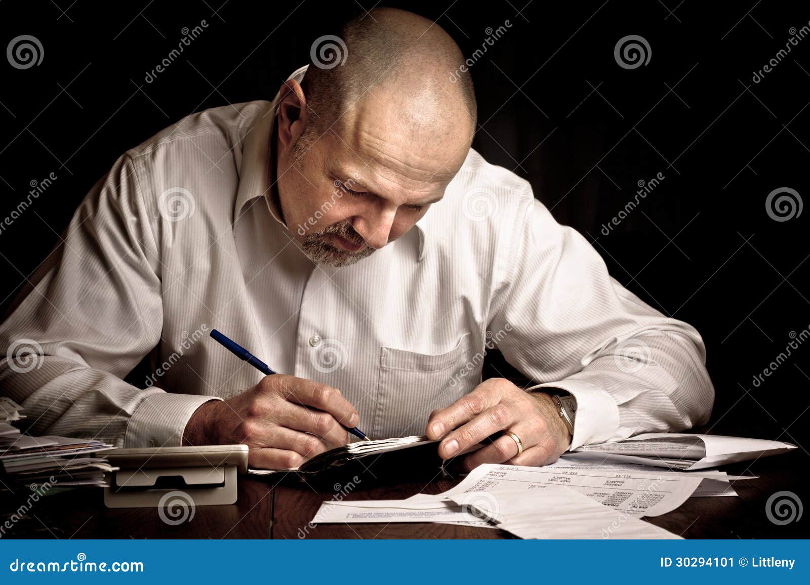 Man Paying Bills stock image. Image of credit, business - 30294101