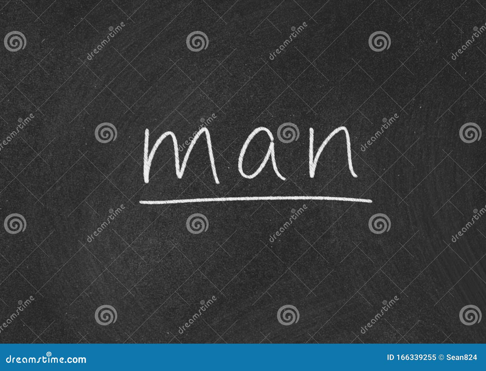 Man stock image. Image of concept, chalkboard, text - 166339255
